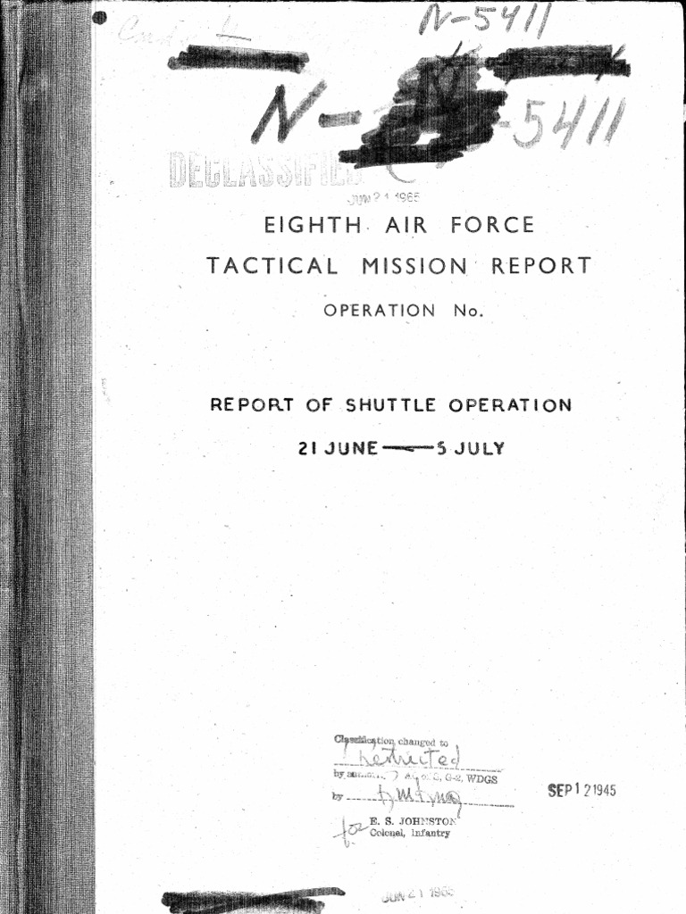 WWII 8th Air Force Report | PDF | Boeing B 17 Flying Fortress | Eighth ...