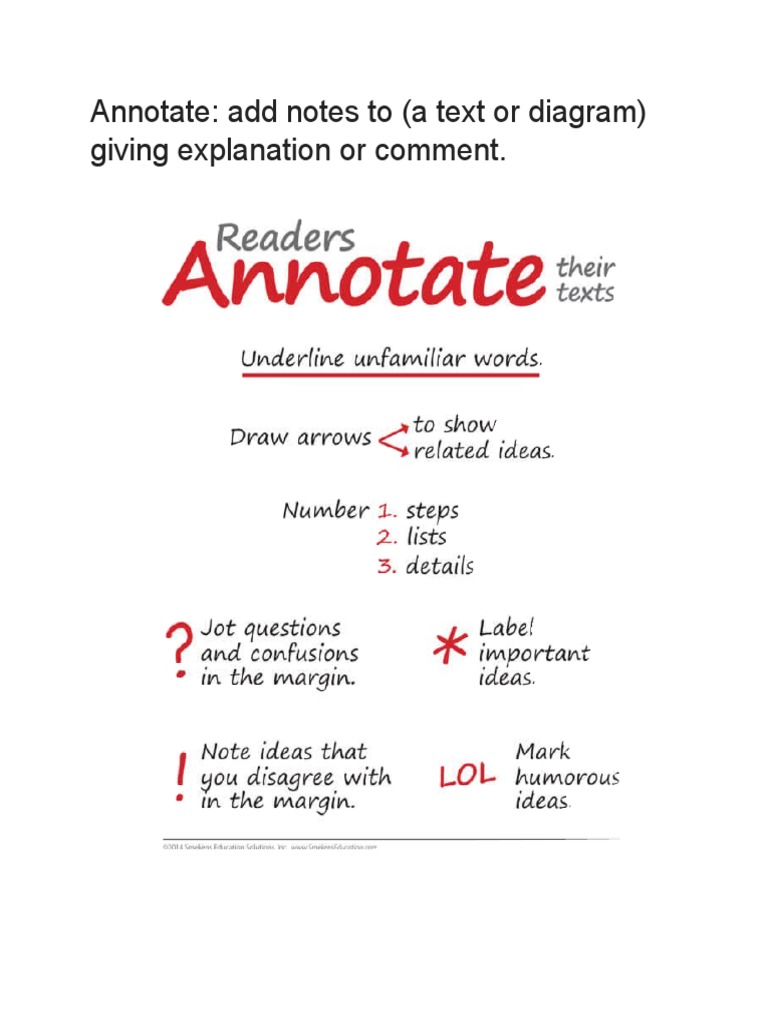 Annotate and Analyze | PDF
