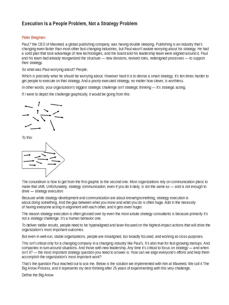 Execution Is A People Problem | PDF | Goal | Leadership