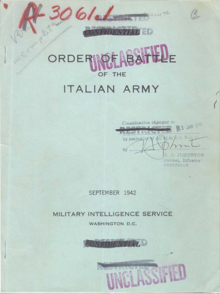 Italy Campaign History (1942) | Military | Military Science