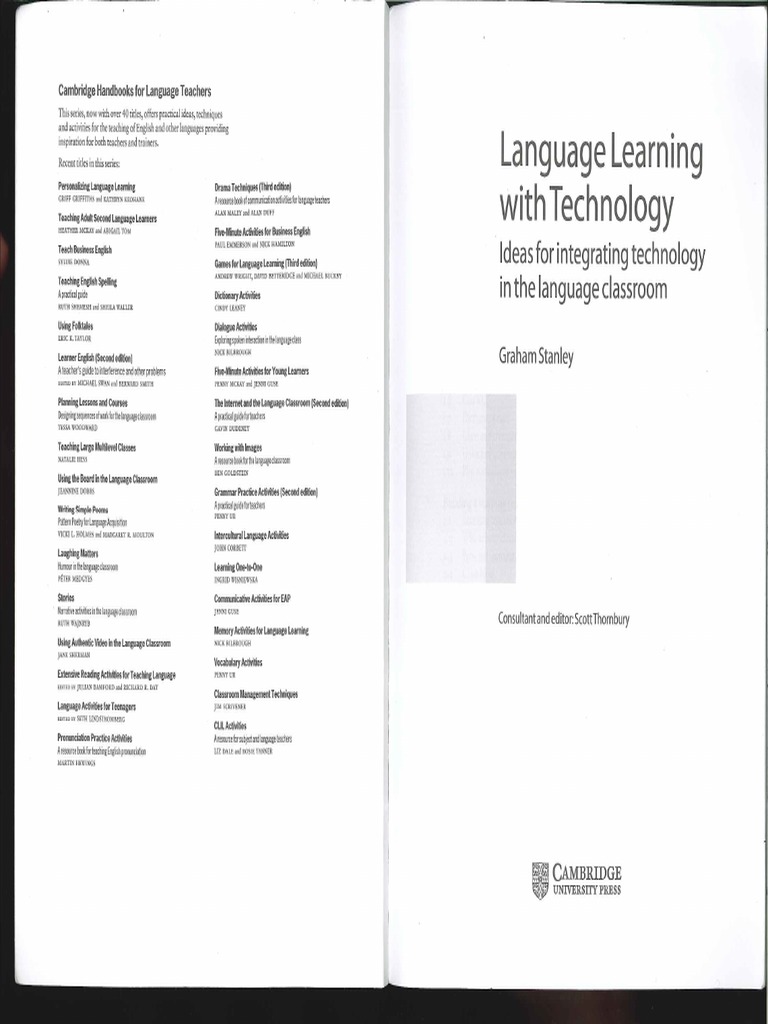 Language Learning With Technology BOOK | PDF