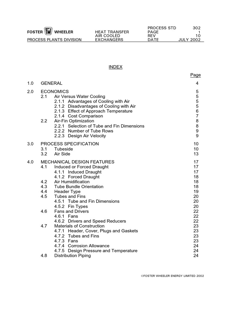 FWC Air Cooled Exchanger PDF | PDF | Heat Exchanger | Mechanical Fan