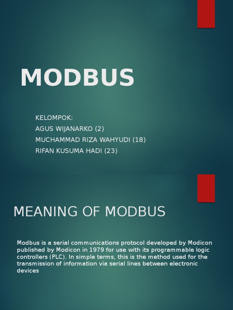 Modbus | PDF | Data | Communications Protocols