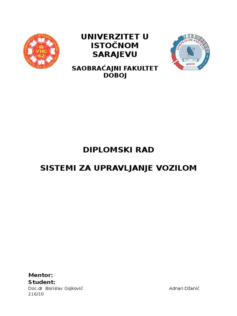 Documents - Tips Sistem Za Upravljanje Vozilom 55849bc701169 | PDF
