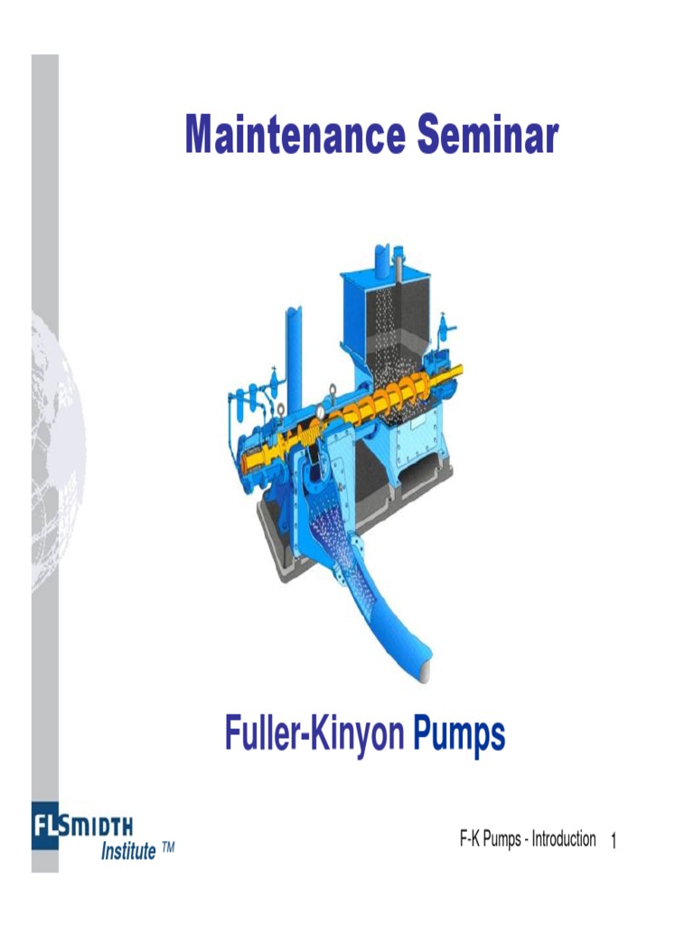 FK Pump PPT Complete 96 | PDF | Bearing (Mechanical) | Pump