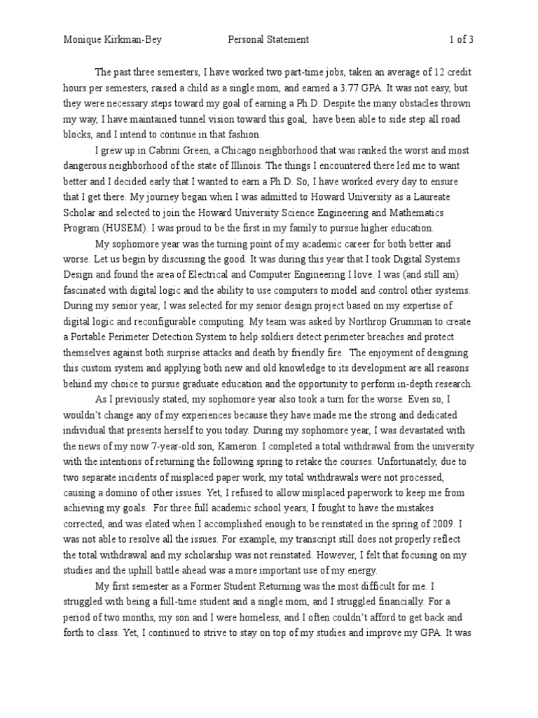 Phd Personal Statement Electronic Circuits Digital Electronics