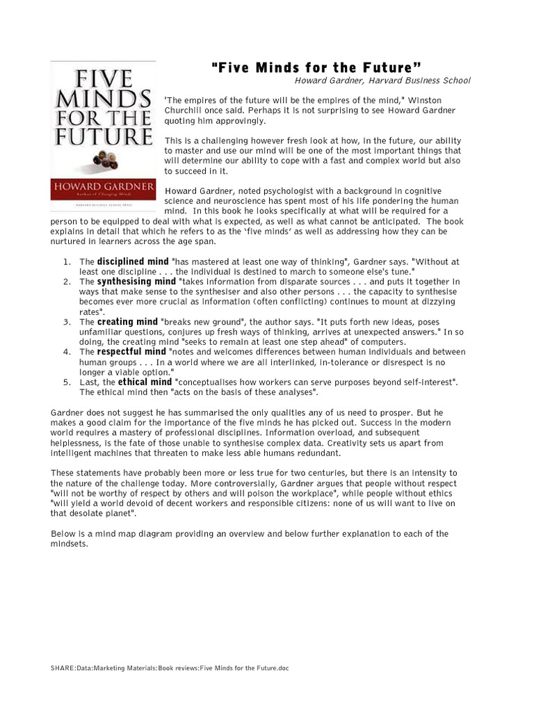 Five Minds for Future Success | PDF | Mind | Thought