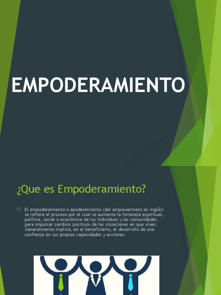 Empoderamiento | PDF | Empoderamiento | Liderazgo
