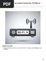 Configuração do Modem CH8568 em Bridge | PDF | Wi-Fi | Rede de computadores