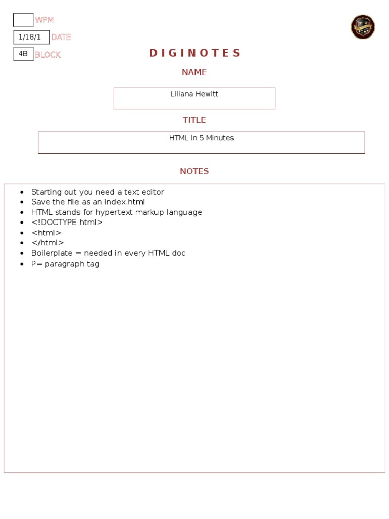 Quick HTML Guide for Beginners | PDF