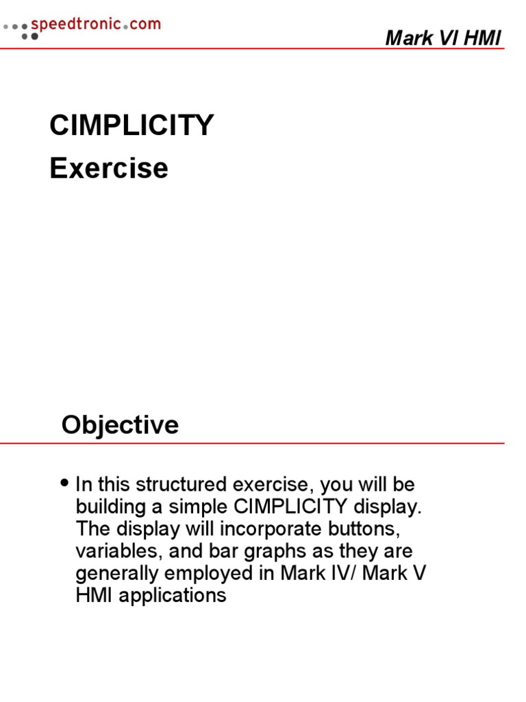 Cimplicity Exercise: Mark Vi Hmi | PDF