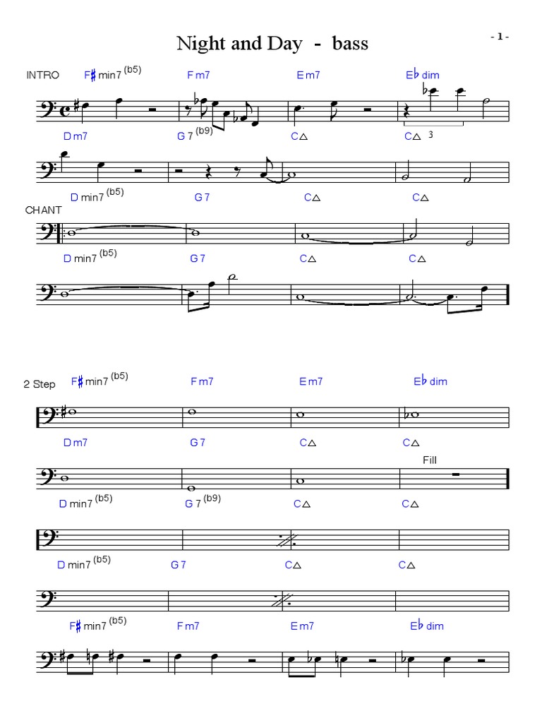 9 Night and Day Bass | PDF