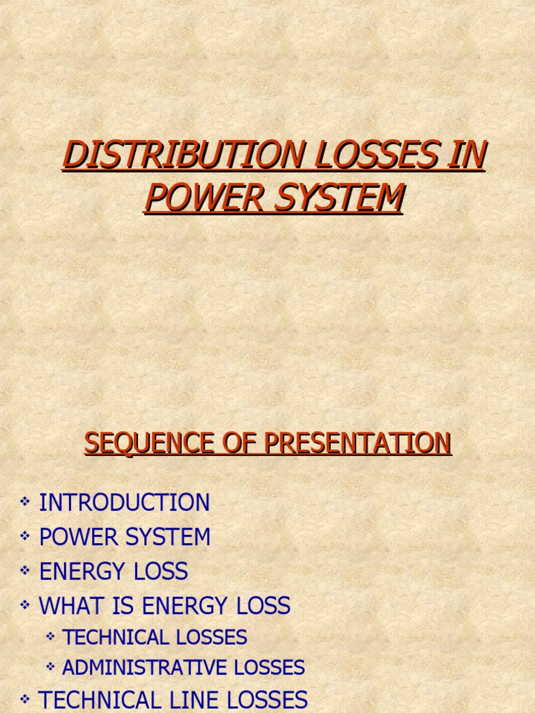 Power Distribution Losses | PDF | Electric Power Distribution ...