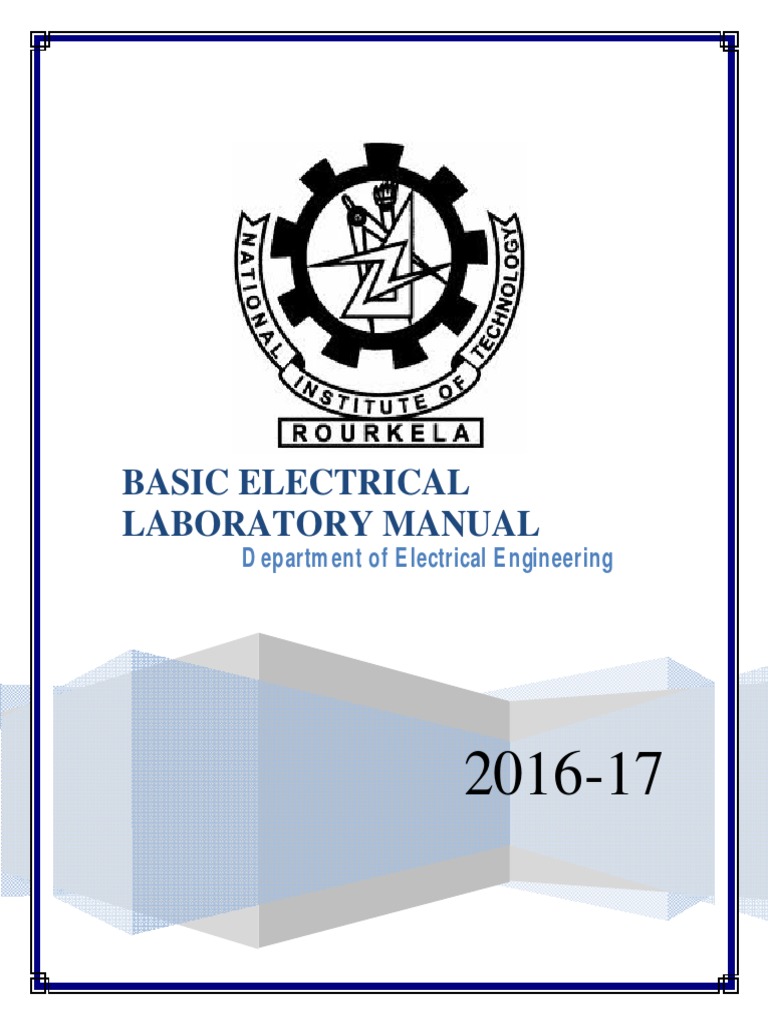 Basic Electrical Laboratory Manual: Department of Electrical ...