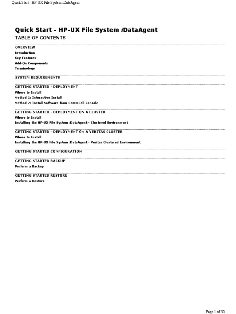 HP Ux Quick Start | PDF | File System | 64 Bit Computing