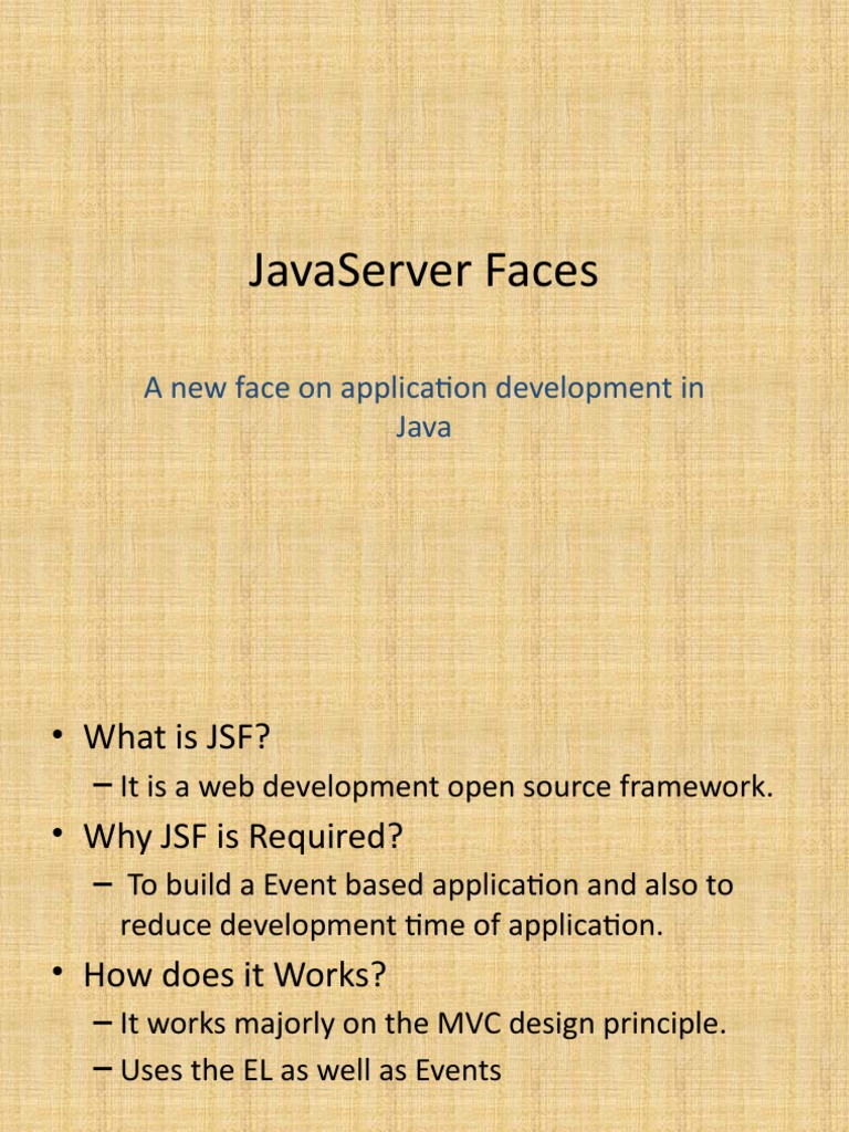 Java Server Faces JSF Training PPT - IonIdea | PDF | Html Element ...