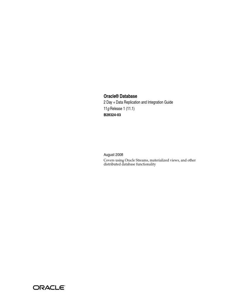 Oracle Replication Pdf Pdf Oracle Database Replication Computing