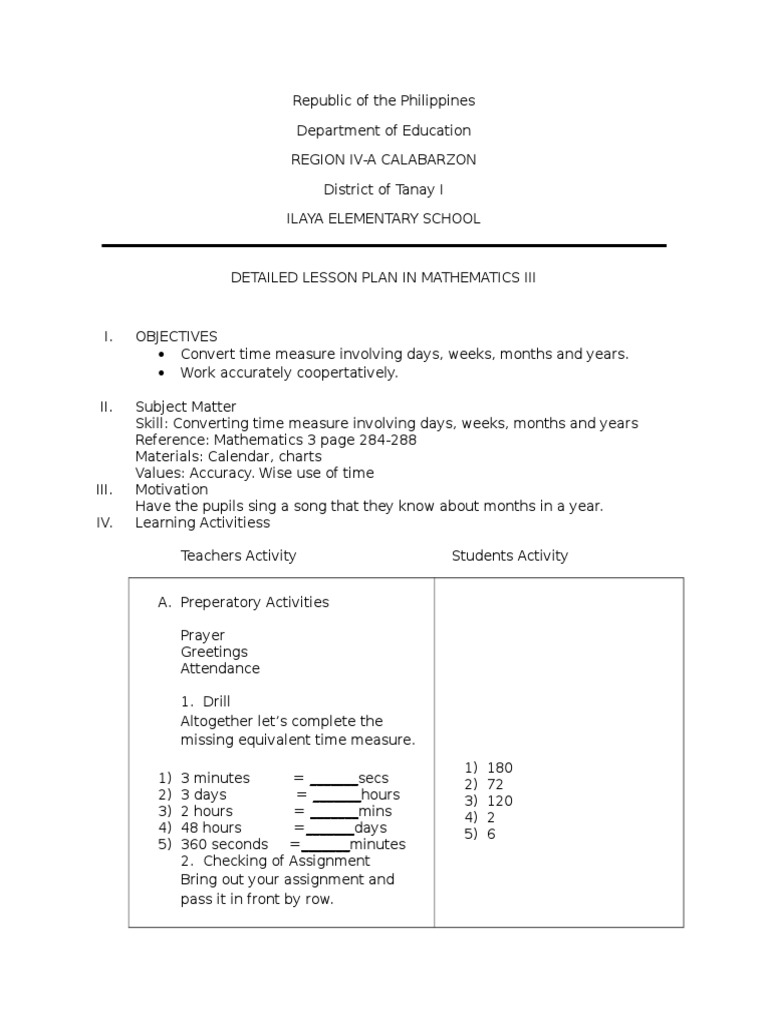 Lesson Plan 1 | PDF | Lesson Plan | Pedagogy