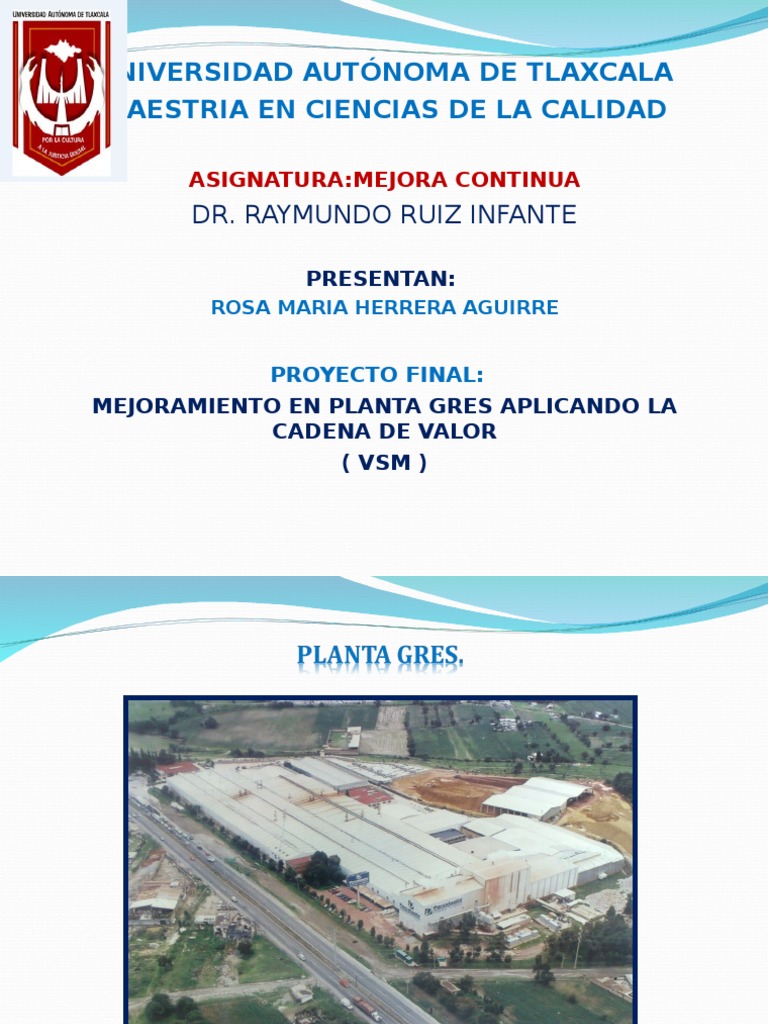 Proyecto Final VSM | PDF | Competitividad | Calidad (comercial)