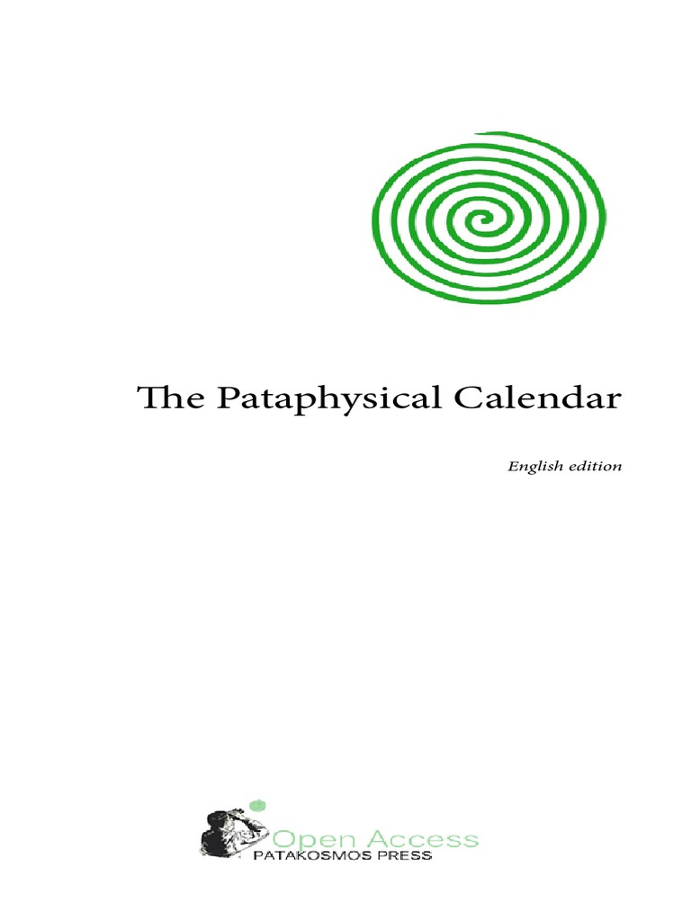 Pataphysical Calendar (English) | PDF | Social Science | Travel