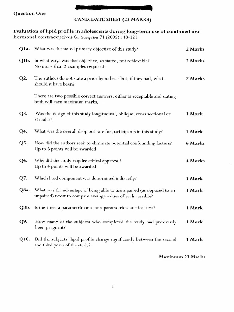Mfsrh Part 2 Crq Sample Questions Answers