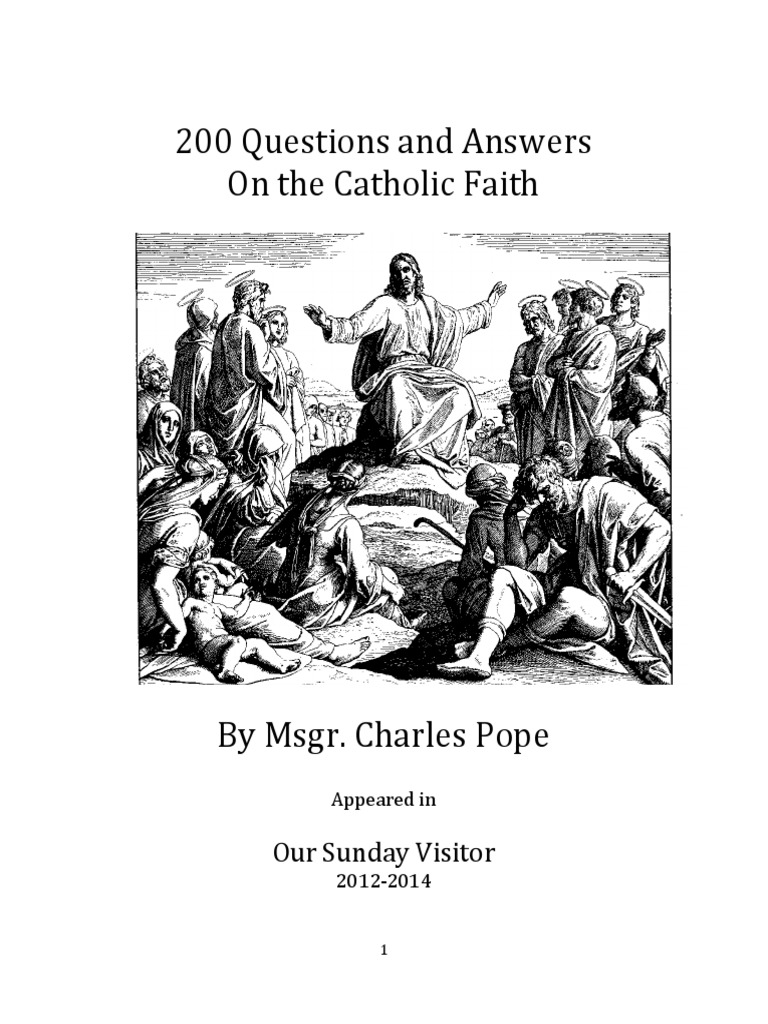 200 Questions Revised | PDF | Priest | Catholic Church