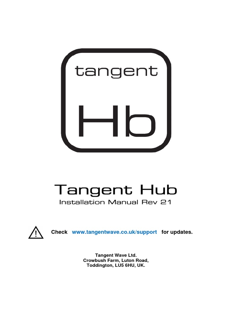 Tangent Hub Installation Manual Rev 21 | PDF | Installation (Computer ...