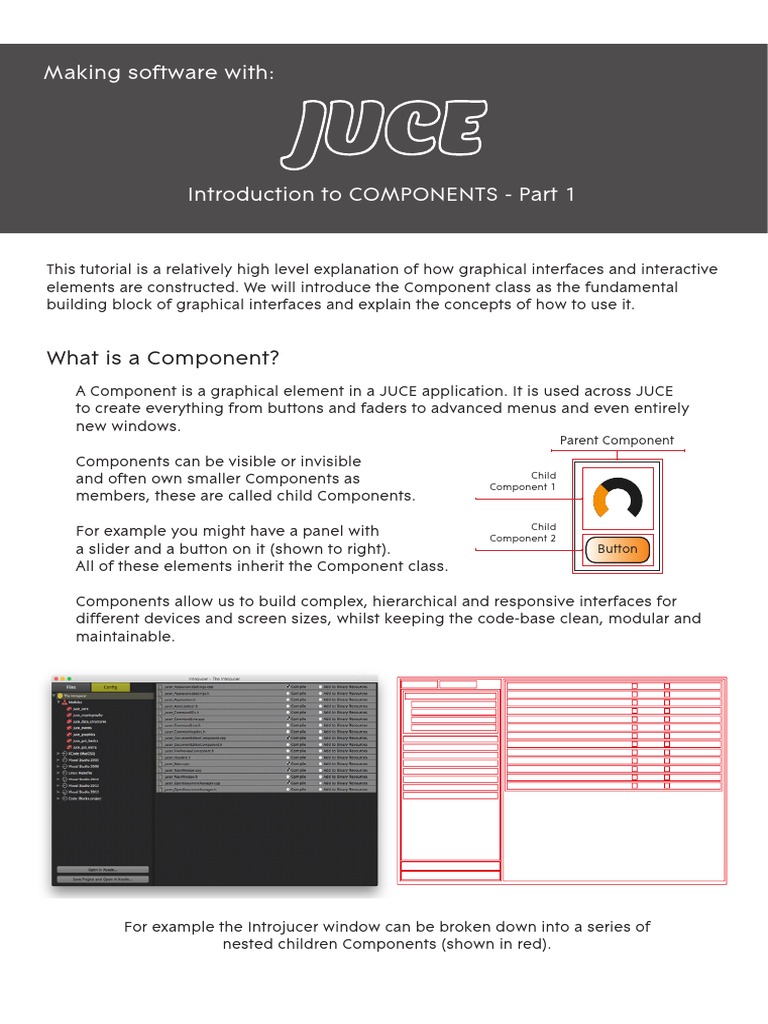 JUCE | PDF | Graphical User Interfaces | Component Based Software Engineering