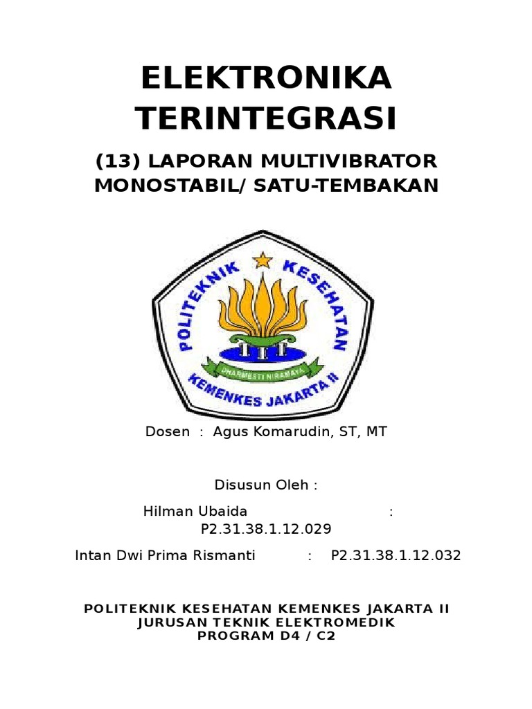13 Laporan Multivibrator Monostabil | PDF