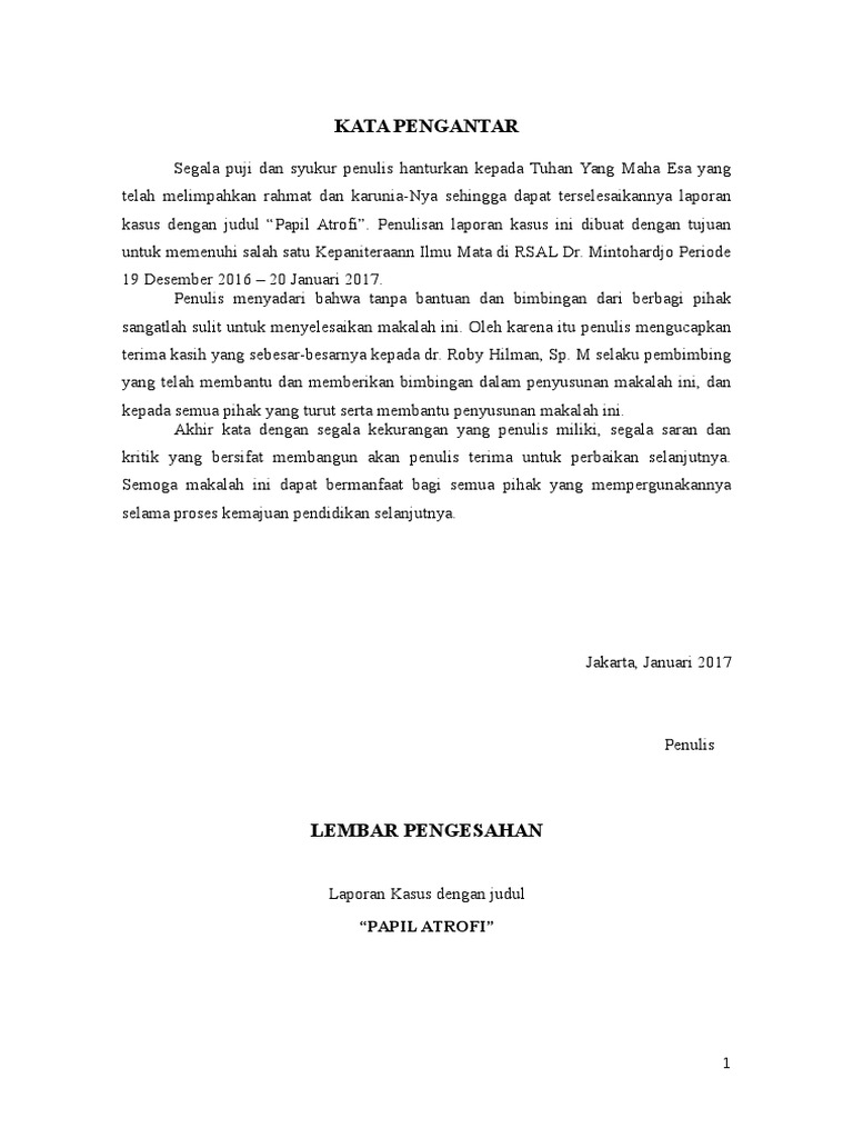 Atrofi Papil | PDF