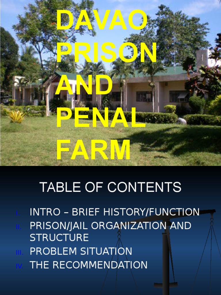 Davao Prison and Penal Farm | Prison | Imprisonment And Detention