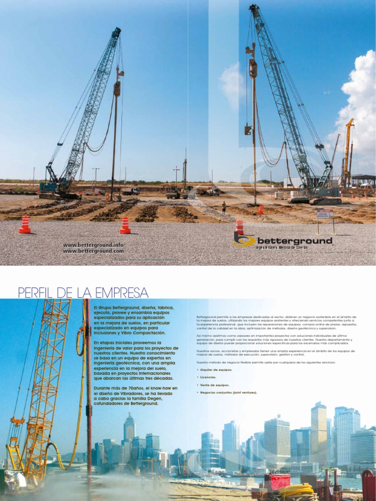 Betterground Equipos Columnas de Grava | PDF | Fundación (Ingeniería) | Grúa (máquina)
