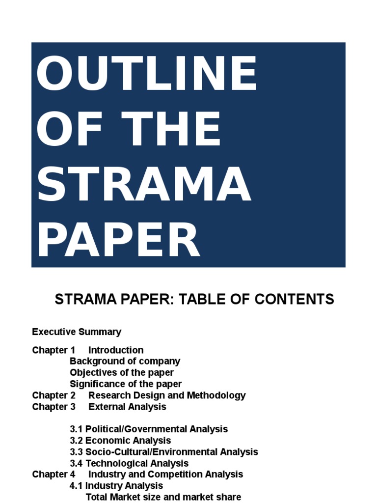Outline of Strama | PDF