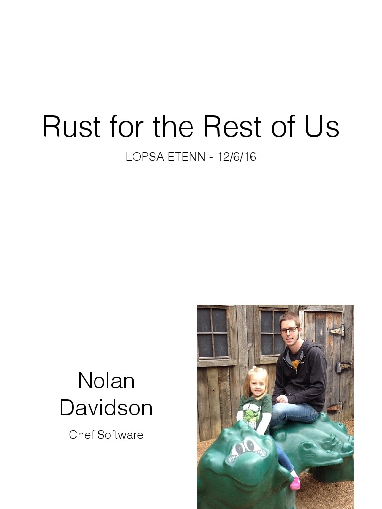 Rust | PDF | Software Development | Computing