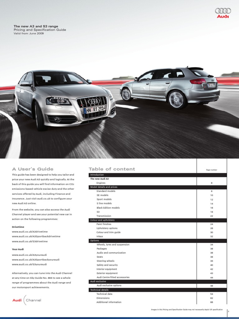 Audi A3 June 2009 | PDF | Fuel Injection | Wheeled Vehicles