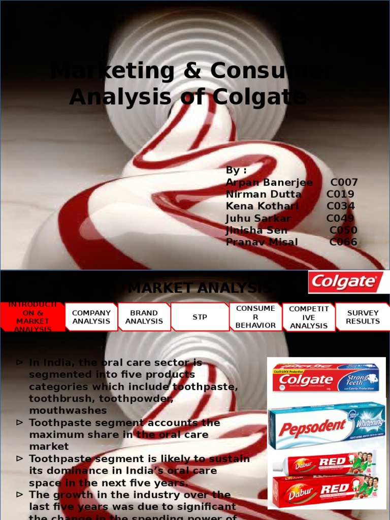 Colgate Marketing Management and Consumer Behavior Analysis | PDF ...