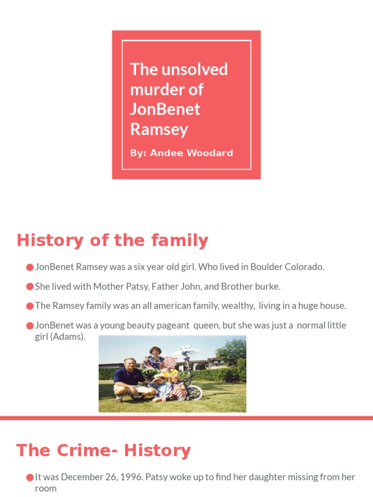 The Unsolved Murder of JonBenet Ramsey | PDF | Violence | Crime Thriller