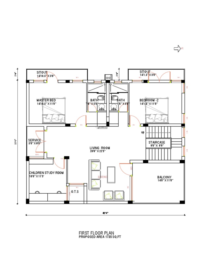 Sitout Sitout: First Floor Plan | PDF