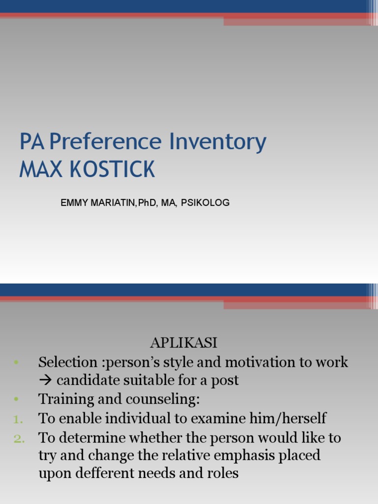 Papi Kostick | PDF | Temperament | Leadership