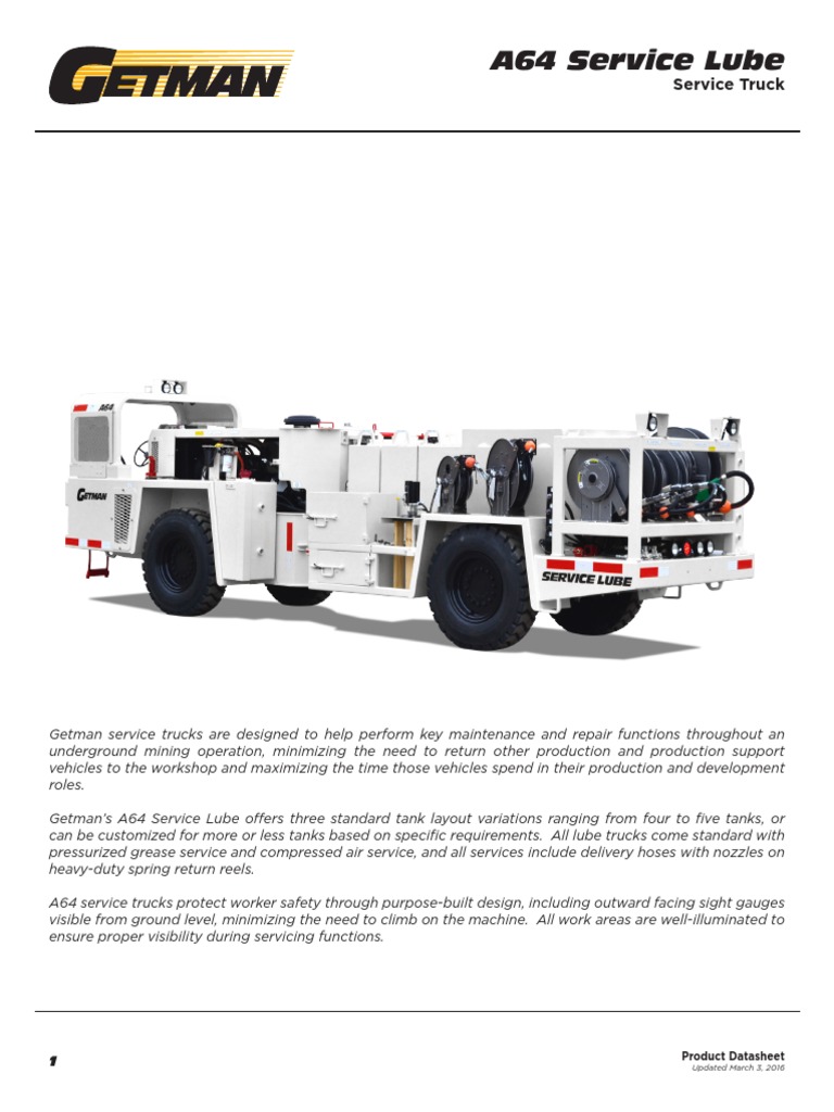A64 Service Lube Datasheet PDF | PDF | Transmission (Mechanics) | Brake