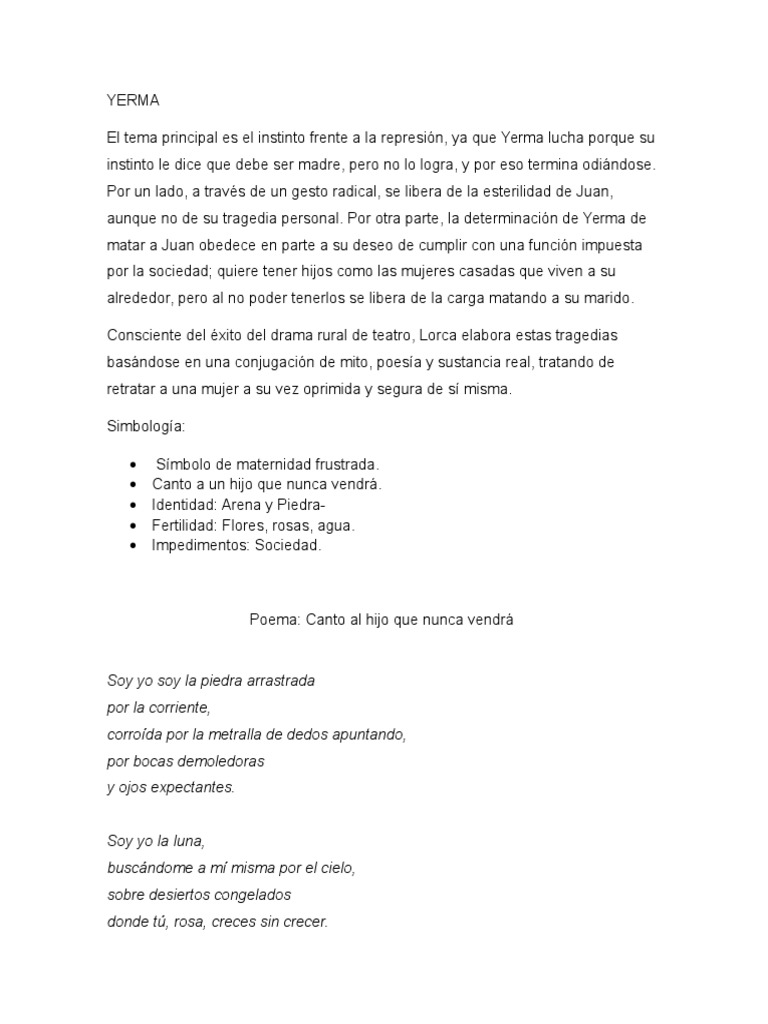 Yerma | PDF