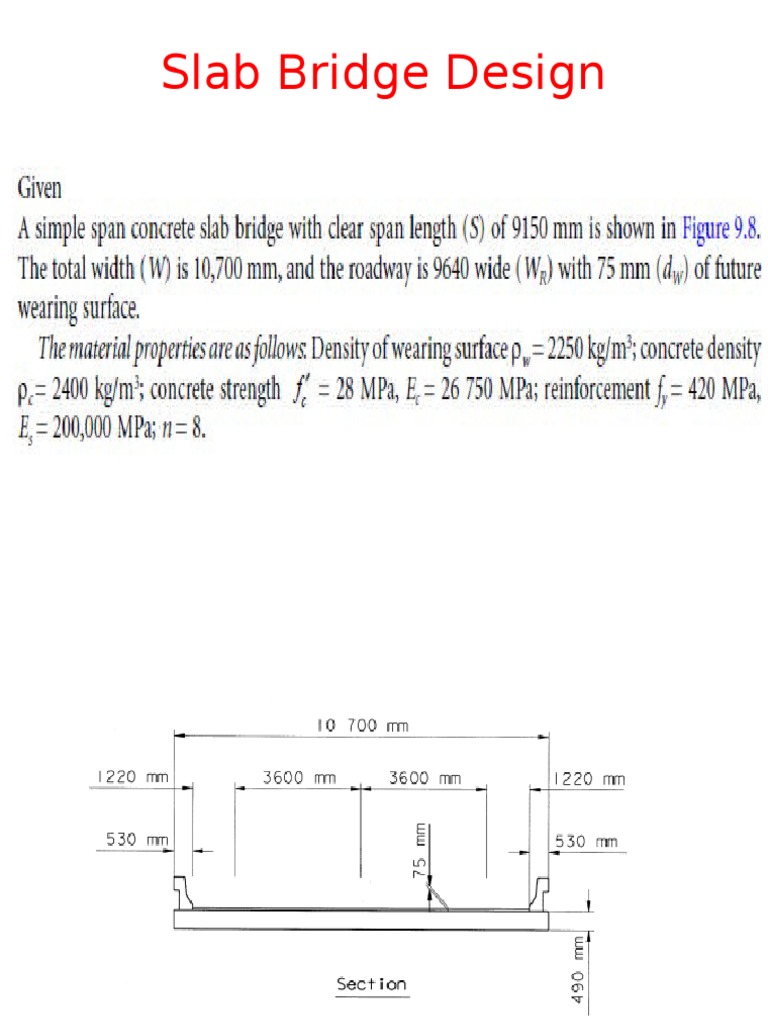 Slab Bridge Design New | PDF | Business | Computers