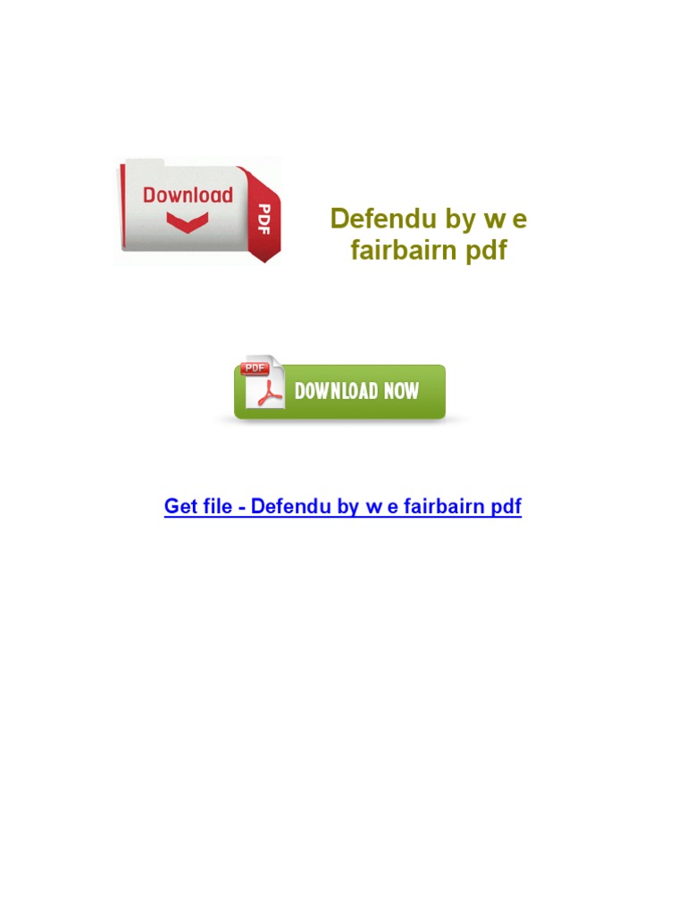 Defendu by W e Fairbairn PDF | PDF | Portable Document Format ...