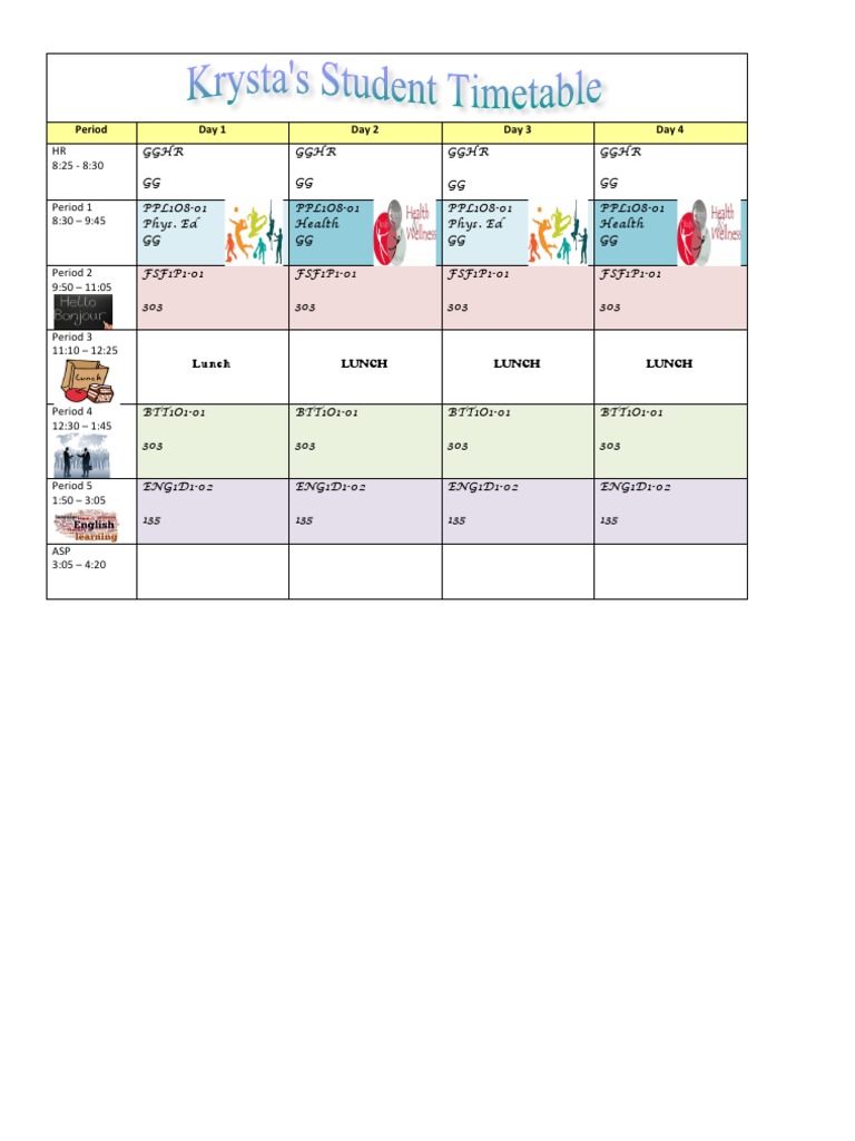 Business Timetable | PDF