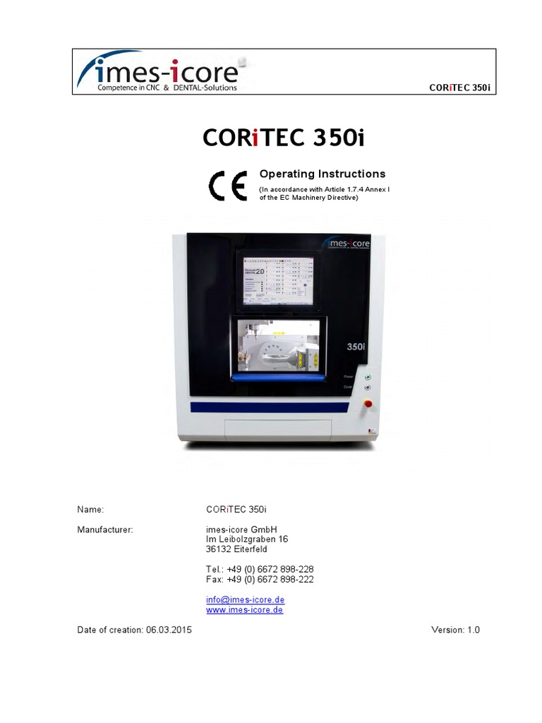 Manual Imes Icore 350i Inglês | PDF | Electrician | Switch