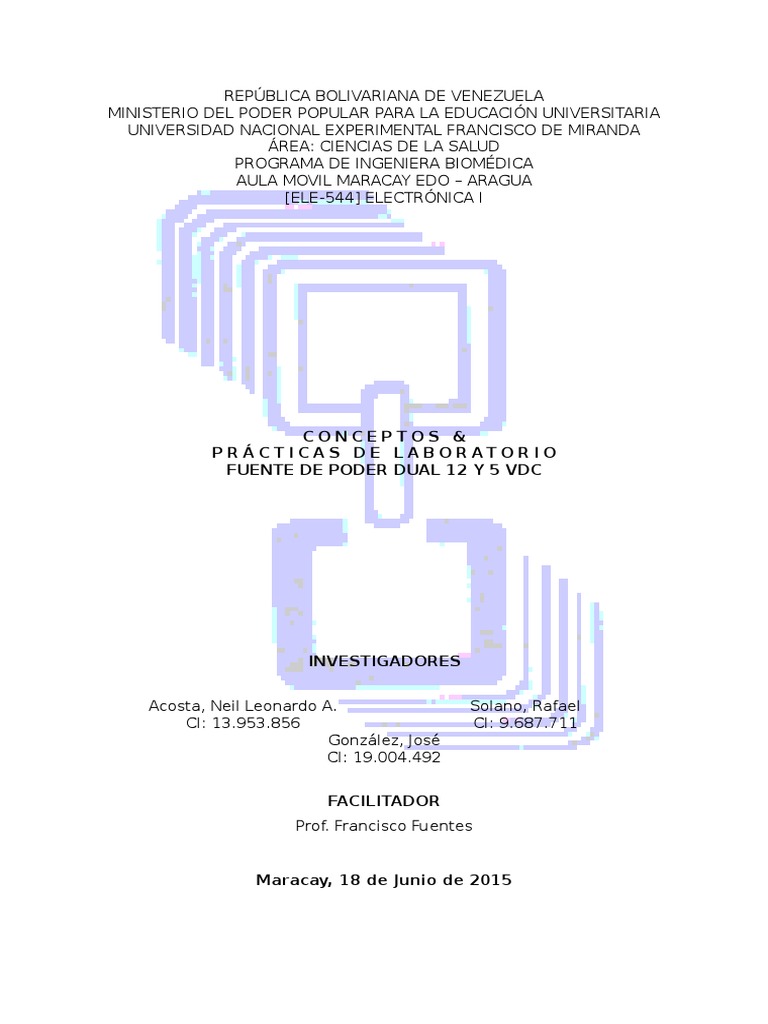 Fuente de Poder Dual de 12 y 5 VDC | PDF | Rectificador | Transformador