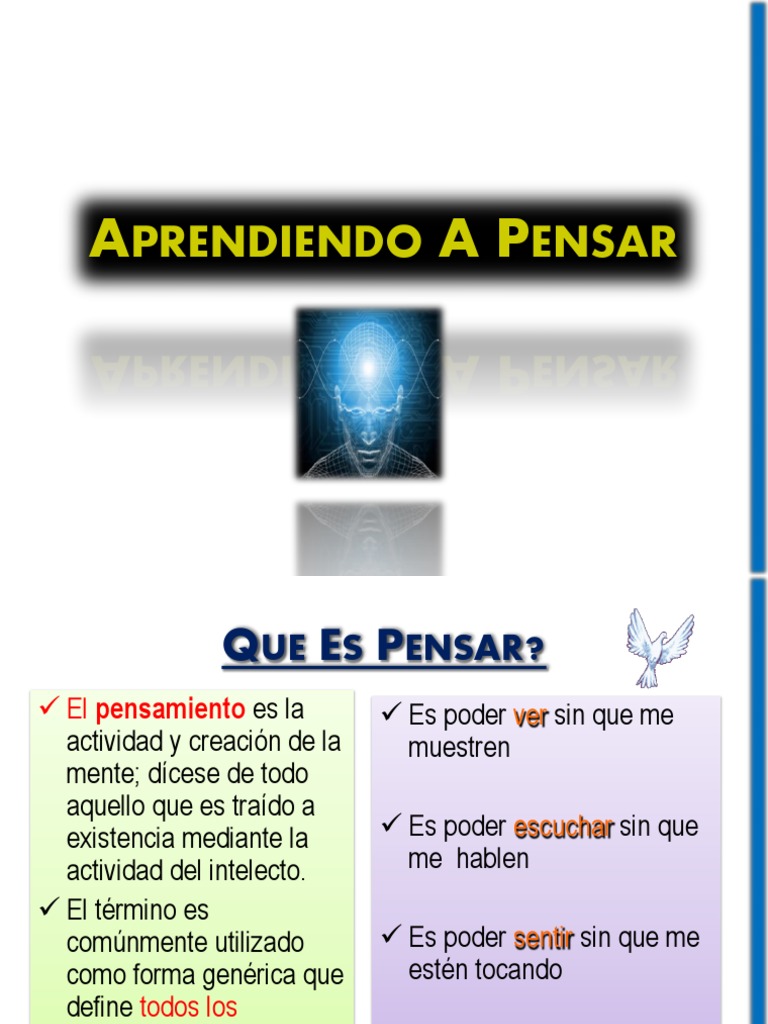 ¿Qué Es Pensar? | PDF | Mente | Pensamiento