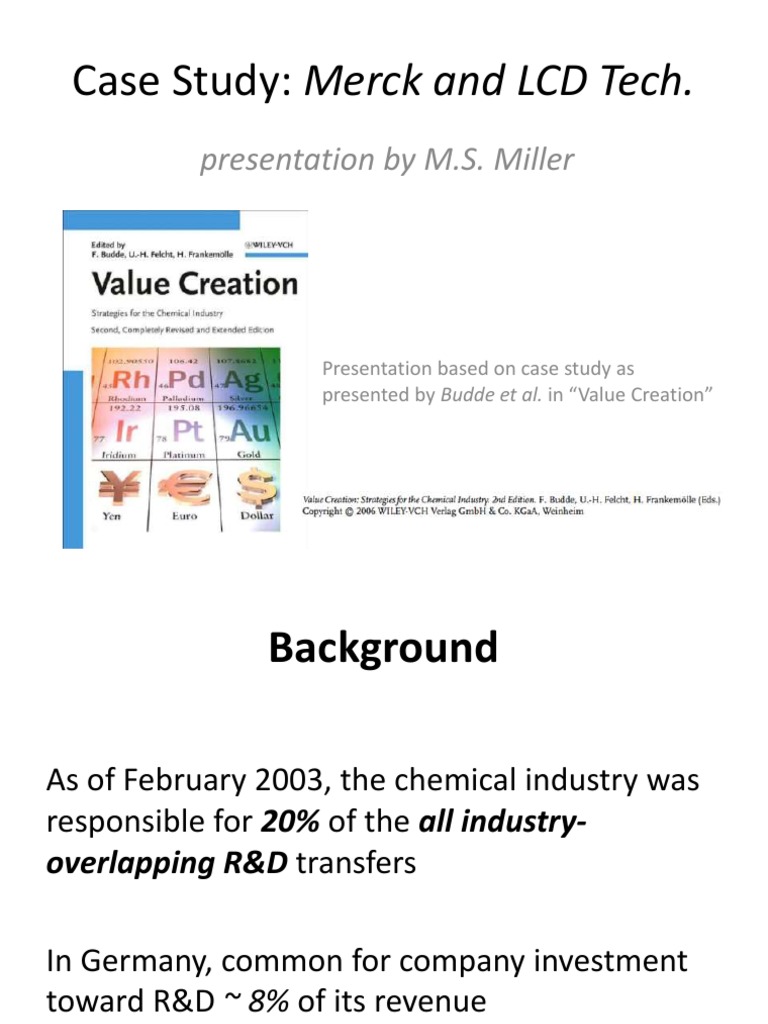 Value-Creation Merck-Lcd-Case-Study | PDF | Liquid Crystal Display ...