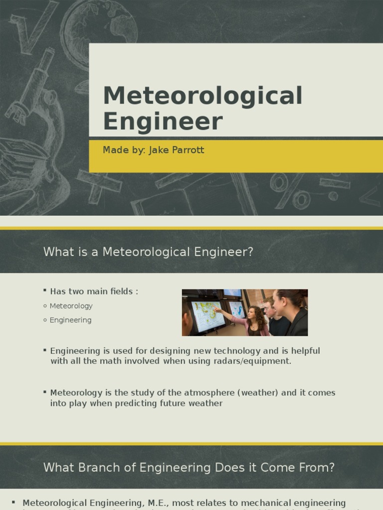 Meteorological Engineer | PDF | Meteorology | Weather