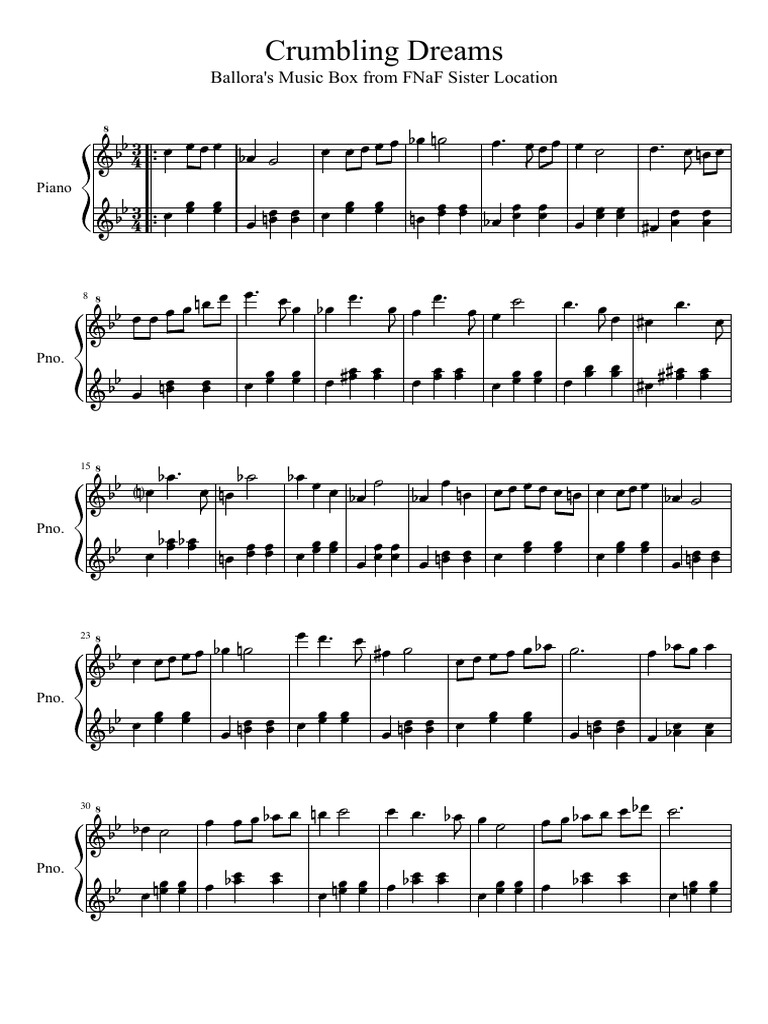 Crumbling Dreams - FNAF Sister Location | PDF